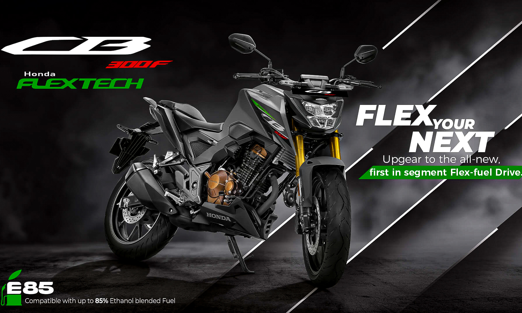 Honda CB300F: India's First 300cc E85 Flex-Fuel Motorcycle